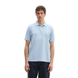 Marc O'Polo Poloshirt MARC O'POLO "aus Bio-Baumwolle", Herren, Gr. L, dusted blau, Obermaterial: 100% Baumwolle, unifarben, regular fit, Strickb&uuml;ndchen, Shirts