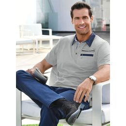 Kurzarmshirt Catamaran "Kurzarm-Shirt", Herren, Gr. 64/66, grau (hellgrau, meliert), 100% Baumwolle, unifarben, ohne Ausschnitt, Shirts