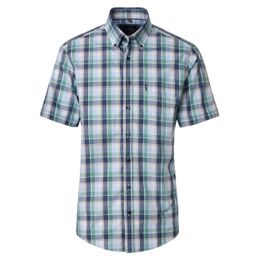 Kurzarmhemd Casamoda "Casamoda Freizeithemd Kurzarm kariert", Herren, Gr. XL, Normalgr&ouml;&szlig;en, gr&uuml;n, 100% Baumwolle, kariert, l&auml;ssig geschnitten, Hemden