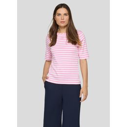 Print-Shirt Rabe "T-Shirt", Damen, Gr. 40, rosa, 100%Baumwolle, tailliert, Shirts