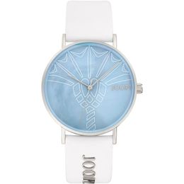 JOOP! Damen JOOP! Quarzuhr Armbanduhr, Damenuhr, analog, Lederarmband blau