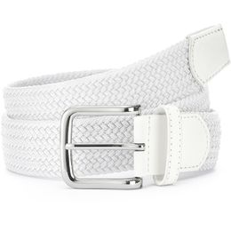 H&uuml;ftg&uuml;rtel Lascana "Flechtg&uuml;rtel, Anzugg&uuml;rtel, G&uuml;rtel, Hoseng&uuml;rtel, Jeansg&uuml;rtel", Damen, Gr. 85, wei&szlig;, Obermaterial: 80% Textilmaterial, 20% Lederimitat, Flechtoptik, unifarben, G&uuml;rtel H&uuml;ftg&uuml;rtel, aus elastischem Material mit Shaping-Effekt