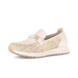 Slipper Gabor "Slipper", Damen, Gr. 38,5, beige, Schuhe Slipper