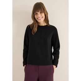 Cecil Damen Sweatshirt, mit Stickerei S (38)