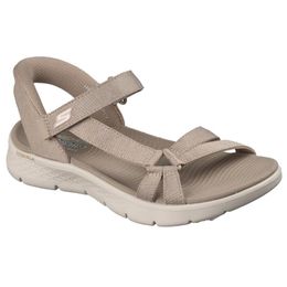 Skechers Damen Sandale &raquo;GO WALK FLEX SANDAL-ILLUMINATE&laquo; Sandalette, Trekking Sandale mit Gogo Mat Fu&szlig;bett grau 42