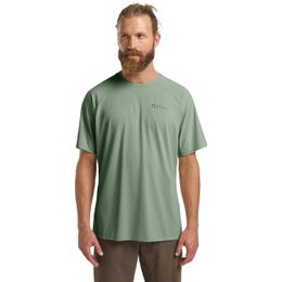 Funktionsshirt Jack Wolfskin "PRELIGHT SWIFT T M", Herren, Gr. S (48), gr&uuml;n (eucalyptus), Obermaterial: 100% Polyester, Shirts Funktionsshirt