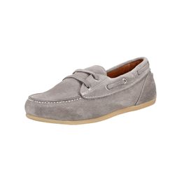 Mokassin Andrea Conti "Andrea Conti Mokassin Veloursleder", Damen, Gr. 40, grau, Veloursleder, Schuhe Mokassin