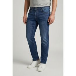 Straight-Jeans MAC "Arne", Herren, Gr. 33, L&auml;nge 30, blau (dunkelblau), Denim/Jeans, Obermaterial: 95% Baumwolle, 3% Elastomultiester, 2% Elasthan, gerade, Jeans Straight-Jeans, in gepflegter Optik, mit Stretch