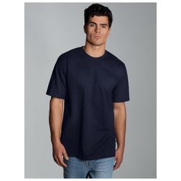 T-Shirt TRIGEMA "TRIGEMA T-Shirt in Piqu&eacute;-Qualit&auml;t", Herren, Gr. S, blau (navy), Piqu&eacute;, 100% Baumwolle, Basic, Rundhals, Shirts T-Shirt