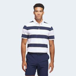 Poloshirt adidas Performance "ULT+ JUMBO STRP", Herren, Gr. XXL, wei&szlig;, collegiate navy, Obermaterial: 88% Polyester, 12% Elasthan, normal, Shirts