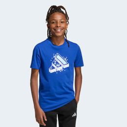T-Shirt adidas Sportswear "GAMING GRAPHIC JUNIOR", M&auml;dchen, Gr. 116, royal blau, Obermaterial: 100% Baumwolle, Shirts T-Shirt