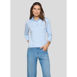 Print-Shirt Rabe "T-Shirt", Damen, Gr. 40, hellblau, 100%Baumwolle, geringelt, tailliert, Shirts