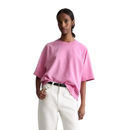 Marc O'Polo Sweatshirt MARC O'POLO DENIM "aus reinem Organic Cotton", Damen, Gr. L, pale bubblegum, Obermaterial: 100% Baumwolle, unifarben, relaxed fit, Rundhals, normaler Saum, Sweatshirts Sweatshirt
