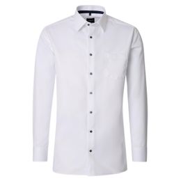 Businesshemd Venti "Venti Businesshemd uni", Herren, Gr. 39, Normalgr&ouml;&szlig;en, wei&szlig;, 100% Baumwolle, unifarben, comfort fit, Hemden