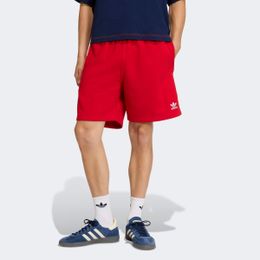 Shorts adidas originals "TREFOIL ESSENTIALS 7 INCH FLEECE", Herren, Gr. L, N-Gr, better scarlet, Obermaterial: 82% Baumwolle, 18% Polyester, Hosen Shorts, sportlicher Stil, f&uuml;r vielseitige Alltagsaktivit&auml;ten