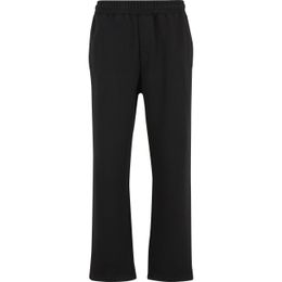 Jogginghose Urban Classics "Urban Classics Vintage Heavy Trackpants", Herren, Gr. XL, US-Gr&ouml;&szlig;en, schwarz, 70% Baumwolle, 30% Polyester, unifarben, relaxed fit, Hosen Jogginghose