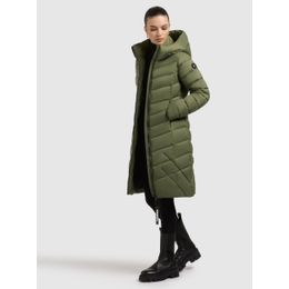 Steppmantel Khujo "ODANA4", Damen, Gr. L, fern gr&uuml;n, 100% Nylon, unifarben, regular fit, eingesetzt elastischer Bund mit Windstopper, M&auml;ntel Steppmantel
