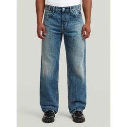 G-Star Raw 5-Pocket-Jeans G-STAR "Deeggie Relaxed Straight Jeans", Herren, Gr. 30, L&auml;nge 34, antique faded patina blau, Obermaterial: 75% Baumwolle, 25% Baumwolle, Jeans 5-Pocket-Jeans