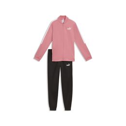 Jogginganzug Puma "Poly Baseball-Anzug M&auml;dchen", M&auml;dchen, Gr. 128, wild pink, Obermaterial: 100% Polyester. Taschenfutter: 100% Polyester. Rippe: 98% Polyester, 2% Elasthan, Sportanz&uuml;ge Jogginganzug