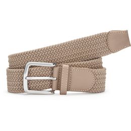 H&uuml;ftg&uuml;rtel Lascana "Flechtg&uuml;rtel, Anzugg&uuml;rtel, G&uuml;rtel, Hoseng&uuml;rtel, Jeansg&uuml;rtel", Damen, Gr. 95, grau (taupe), Obermaterial: 80% Textilmaterial, 20% Lederimitat, Flechtoptik, unifarben, G&uuml;rtel H&uuml;ftg&uuml;rtel, aus elastischem Material mit Shaping-Effekt