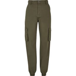 Stoffhose DEF "DEF Damen Aya Cargopants", Damen, Gr. L, US-Gr&ouml;&szlig;en, olive, 100% Baumwolle, unifarben, normal, Hosen Stoffhose