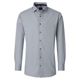 Businesshemd Venti "Venti Businesshemd Print", Herren, Gr. 38, Normalgr&ouml;&szlig;en, dunkelgrau, 100% Baumwolle, bedruckt, schmal, Hemden