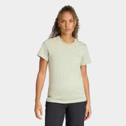 Funktionsshirt adidas terrex "MOUNTAIN GRAFIK", Damen, Gr. S, halo gr&uuml;n, Obermaterial: 100% Baumwolle, Shirts Funktionsshirt