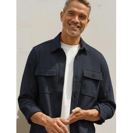Hemdjacke Lerros "Hemdjacke in Piqu&eacute;-Qualit&auml;t", Herren, Gr. L, classic navy, 55% Baumwolle, 43% Polyester, 2% Elasthan, Jacken