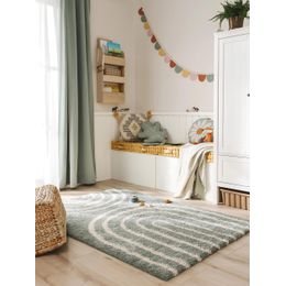 Lytte Kinderteppich Gobi Blau 80x150 cm - Teppich f&uuml;r Kinderzimmer