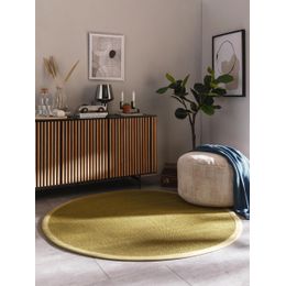 benuta Nest Sisal Teppich Sana Gr&uuml;n &oslash; 150 cm rund - Naturfaserteppich aus Sisal