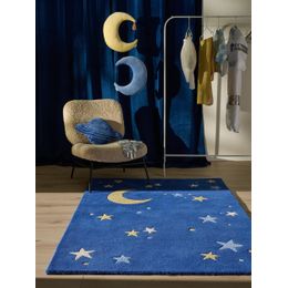 Lytte Kinderteppich Alex Blau 160x230 cm - Kinderteppich mit Sternen