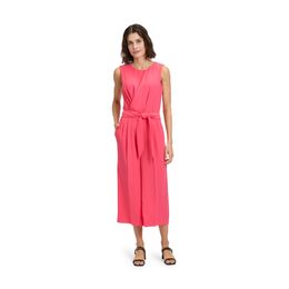 BETTY & CO Overall BETTY & CO "Damen ohne Arm", Damen, Gr. 38, Normalgr&ouml;&szlig;en, orange (koralle), Obermaterial: 100% Polyester. Futter: 100% Polyester, tailliert, Rundhals, Overalls Overall, Falten