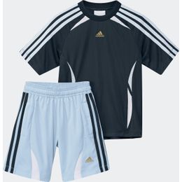 Trainingsanzug adidas originals "TEAMGEIST STS", Jungen, Gr. 104, aurora ink, crystal sky, Obermaterial: 100% Polyester, Sportanz&uuml;ge Trainingsanzug