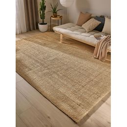 benuta Pure Juteteppich Svea Natur 60x90 cm - Naturfaserteppich aus Jute