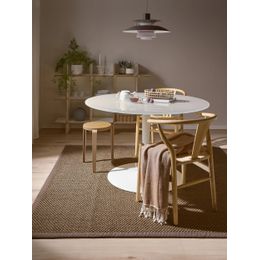 benuta Pure Sisal Teppich Greta Grau 150x150 cm - Naturfaserteppich aus Sisal