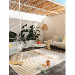 benuta Nest In- & Outdoor-Teppich Vega Beige/Gelb 80x150 cm - Teppich f&uuml;r Balkon, Terrasse & Garten