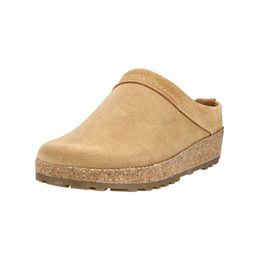Hausschuh Haflinger "Haflinger Hausschuhe Leder", Herren, Gr. 40, hellbraun, Leder, Schuhe Hausschuh