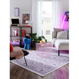 benuta Pop Kurzflor Teppich Toulouse Lila 160x230 cm - Moderner Kurzflor-Teppich f&uuml;r Wohnzimmer