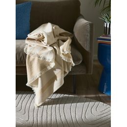 benuta Pop - Baumwolldecke Luan Cream/Beige 130x170 cm