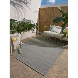 benuta Nest In- & Outdoor-Teppich Metro Hellgrau 240x340 cm - Teppich f&uuml;r Balkon, Terrasse & Garten