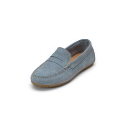 Marc O'Polo Mokassin MARC O'POLO "aus Velours-Rindleder", Herren, Gr. 41, light blau, Obermaterial: 100% Leder (Rind), unifarben, Schuhe Mokassin