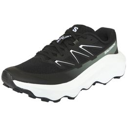 Laufschuh Salomon "ULTRA FLOW 2", Herren, Gr. 42,5, schwarz-wei&szlig; (schwarz, wei&szlig;, agave gr&uuml;n), Synthetik, Textil, Schuhe Laufschuh