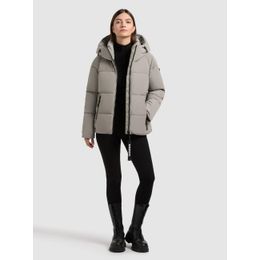 Steppjacke Khujo "ONO", Damen, Gr. XL, witcher, gr&uuml;n, 100% Polyester, unifarben, regular fit h&uuml;ftlang, Raglan&auml;rmel elastischer Bund mit Windstopper, Jacken Steppjacke