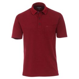 Poloshirt Casamoda "Casamoda Polo-Shirt uni", Damen, Gr. S, rot (dunkelrot), 55% Baumwolle, 45% Polyester, Shirts