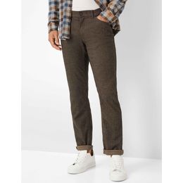 Brax Herren 5-Pocket-Hose "Style CHUCK"hazel, Gr. 44, Web, 54% Baumwolle, 29% Polyester, 15% Viskose, 2% Elasthan, Hosen