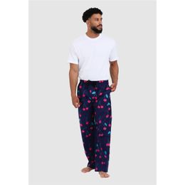 Lousy Livin Underwear Stoffhose LOUSY LIVIN "Pants Cherries", Herren, Gr. L, EURO-Gr&ouml;&szlig;en, blau, 100% Baumwolle, mehrfarbig, lang, Hosen Stoffhose, mit Kirsch Print