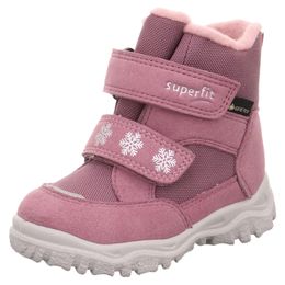 Winterboots Superfit "HUSKY1 WMS: mittel", M&auml;dchen, Gr. 23, rosa (altrosa, ros&eacute;), Textil, Schuhe Winterboots, Snowboots mit wasserdichtem GORE TEX, Gr&ouml;&szlig;enschablone zum Download