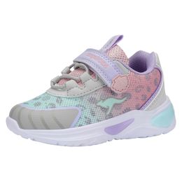 Sneaker Kangaroos "K-SLG KAUAI EV", M&auml;dchen, Gr. 29, vapor grau, rosewater, Mesh, Synthetik, Schuhe Sneaker, Blinkschuh