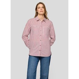 Klassische Bluse Rabe "Bluse", Damen, Gr. 38, rot, 74%Baumwolle, 23%Polyester, 3%Elastan, gestreift, gerade, Blusen