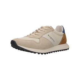 Sneaker Bugatti "Bugatti Sneaker Leder", Herren, Gr. 41, beige, Leder, Schuhe Sneaker